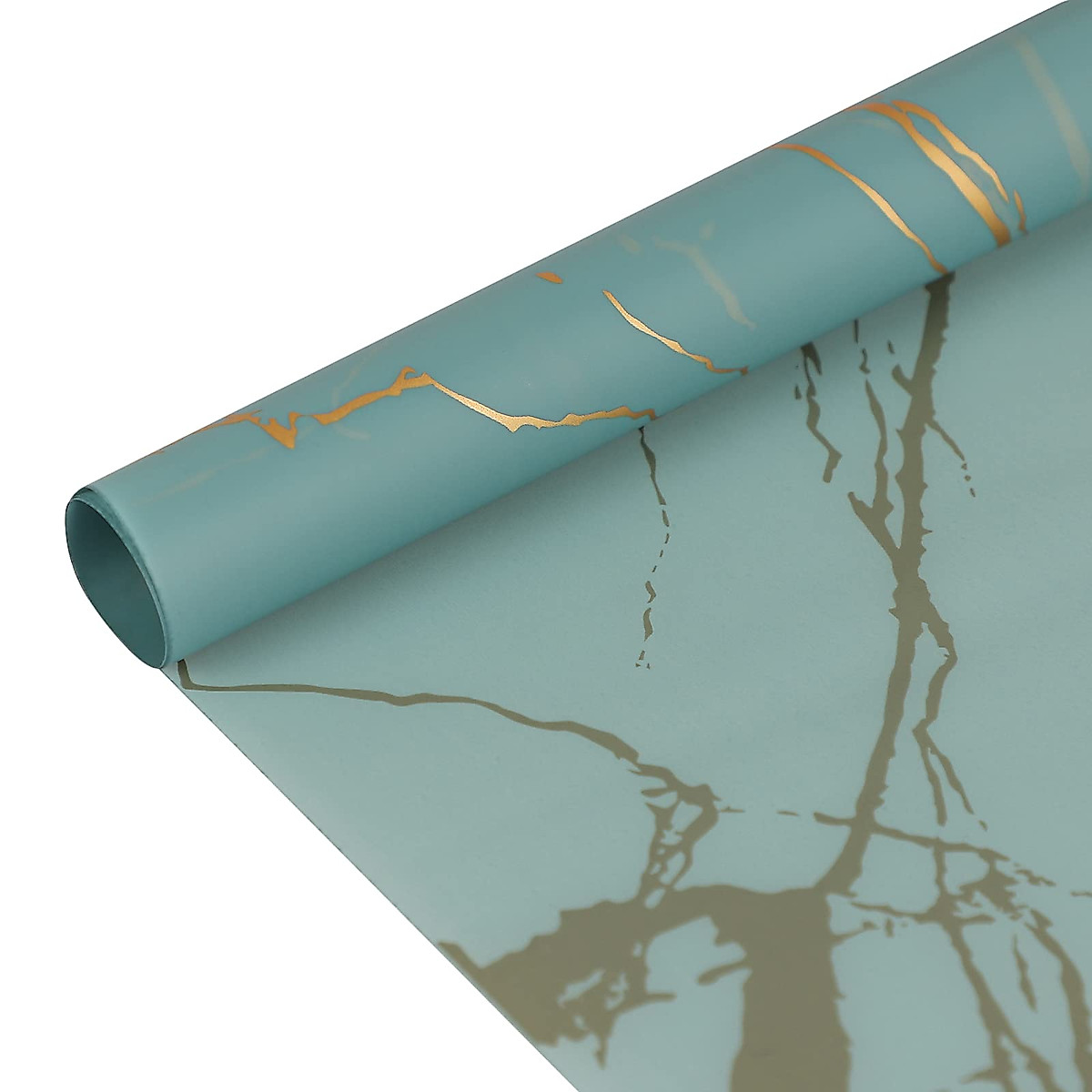 20 Sheets Flower Wrapping Papers Marble Flower Wrappers Waterproof Floral Bouquet Gift Package Paper Florist Packaging Supplies for Mother's Day Birthday Wedding Holiday Decoration