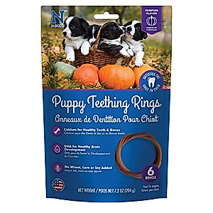 N-Bone Puppy Teething Ring Pumpkin Flavor 7.2 Oz/(6 Count)