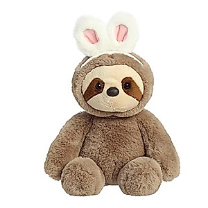 Aurora 10" Hoppy Sloth - Happy Easter Friends Stuffed Toy, Animal Themed Polyester Bunny Figure