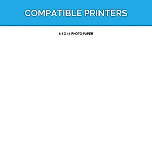 LD Products Glossy Inkjet Photo Sticker Paper (8.5X11) 100 pack