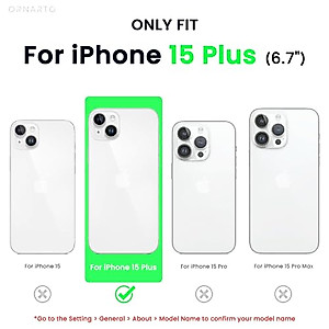 ORNARTO Compatible with iPhone 15 Plus Case 6.7", Slim Liquid Silicone 3 Layers Full Covered Soft Gel Rubber Cover Protective Phone Case with Anti-Scratch Microfiber Lining-White