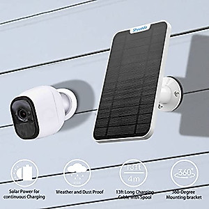 4W Solar Panel Charging Compatible with Arlo Pro 2 only, with 13.1ft Waterproof Charging Cable, IP65 Weatherproof,Includes Secure Wall Mount（3-Pack)(Not Compatible with Arlo Pro)