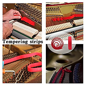 Ecloud Shop Professional Piano Tuning Hammer Tuner 6pcs Tool + case