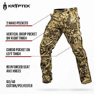 Kryptek Men's Stalker Pant, Highlander, X-Large