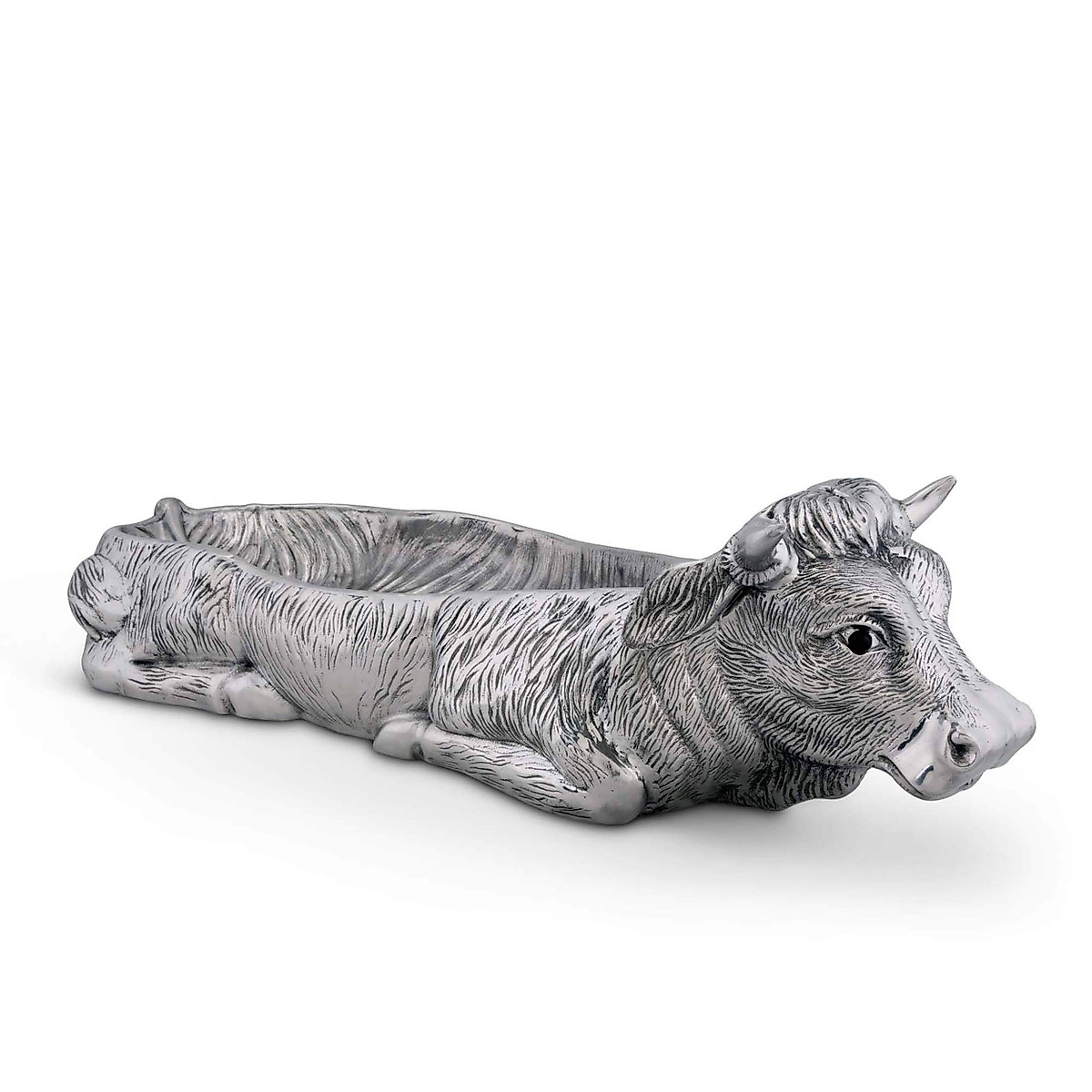 Arthur Court Extra Large Cow Beef Serving Carving Tray Cast Aluminum 36 inch Long x 12 inch Wide