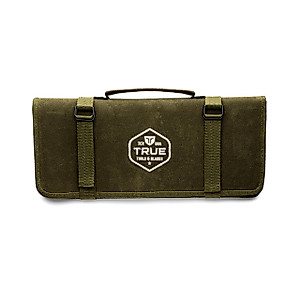 TRUE Primal Forge Outdoor Cutlery Set, Canvas Knife Roll