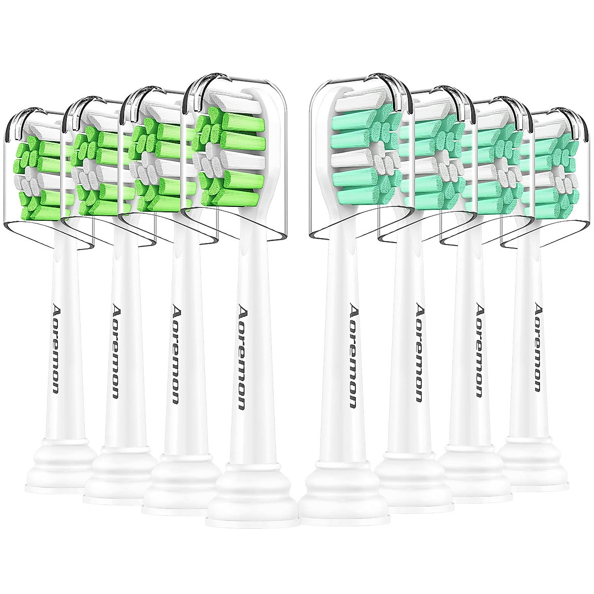 Aoremon Replacement Heads for Sonicare Philips Toothbrush: Compatible with Sonicare DiamondClean HX6063/65, 2 Series Hx9023/65 and Other Click on Electric Toothbrush