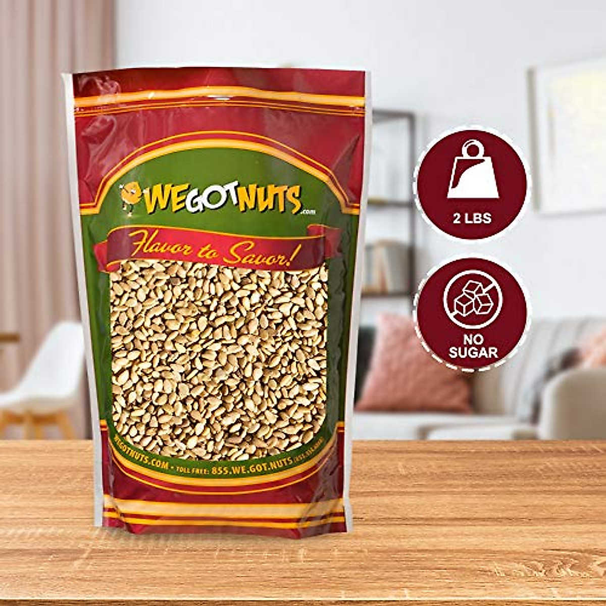 We Got Nuts - Raw Whole & Natural Pine Nuts 2 Lbs (32oz)– Premium Quality Fresh Kosher Pine Nuts - Natural & Healthy Snack – Great For Cooking, Pesto, Salads & More
