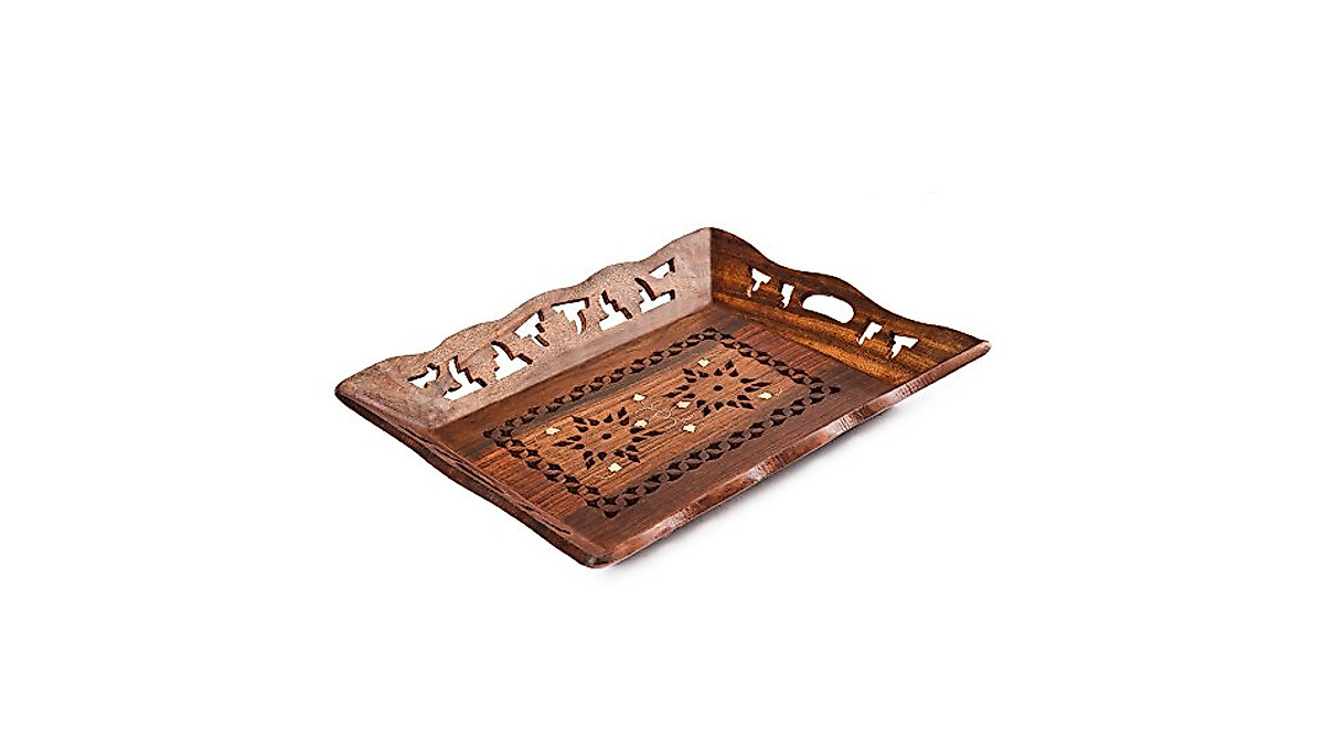 Rusticity Wooden Serving Tray for Hot & Cold Drinks