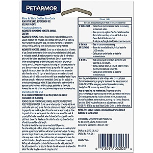 PetArmor Flea and Tick Collar for Cats, 1 Count