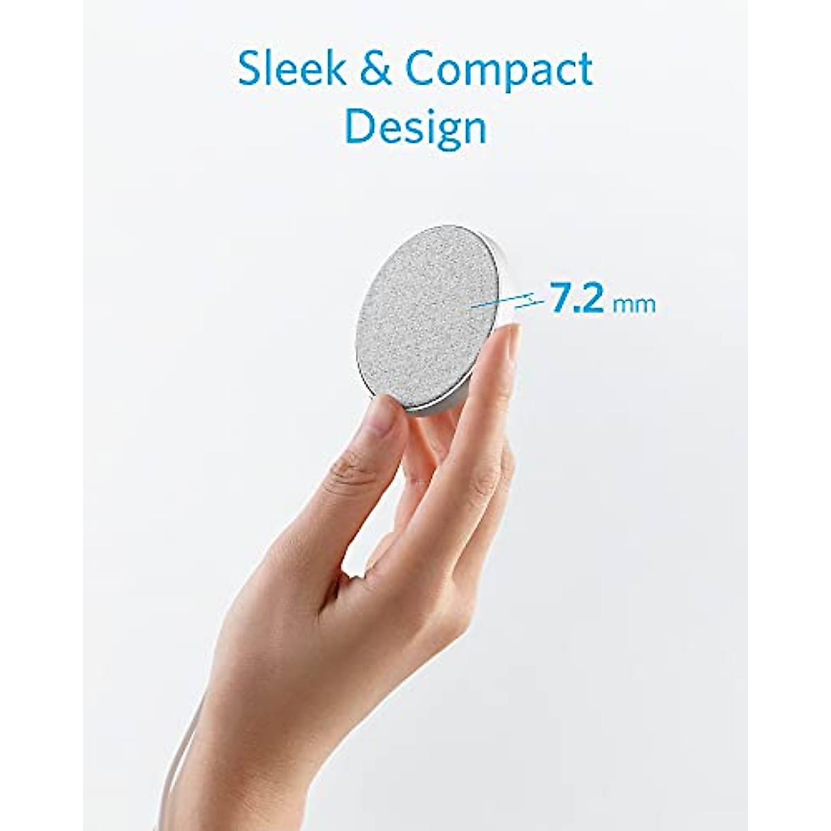 Anker Magnetic Wireless Charging Pad with Sleek Design, PowerWave Select+ Magnetic Pad, 5 ft Built-in Charging Cable, 7.5W Only Compatible with iPhone 12 (No AC Adapter)