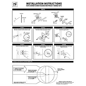Mega Handles Passage I Lever Door Lock Handle Set for Hallway, Closet and Bathroom I Keyless Door Lock I Heavy Duty Design I Fits All Standard Door Sizes I Screws Included - Matte Black (1 Pack)