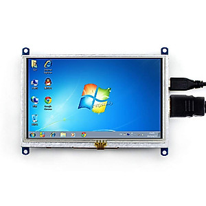 5 inch 800x480 Resistive Touch Screen HDMI interface custom Raspbian LCD mini PC Supports Raspberry Pi 3 2 1 Model B B+ A+ & BeagleBone Black & Banana Pi / Banana Pro @XYGStudy