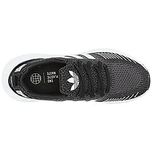 adidas Women's Swift Run 22 Sneaker, Black/White/Grey, 8