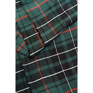 CALVIN & OLIVIA Cashmere Feel Scarf Soft Winter Soft Tartan Plaid Fashion Scottish Check Multi-Color Gift for Men Women Christmas Green Plaid
