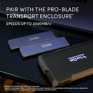SanDisk Professional 1TB PRO-Blade SSD Mag - Portable & Modular NVMe SSD Mag, Ultra-Durable - SDPM1NS-001T-GBAND