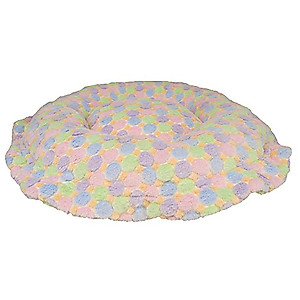 Bessie and Barnie Ultra Plush Ice Cream/ Lilac Deluxe Luxury Dog/Pet Lily Pod Bed Machine Washable