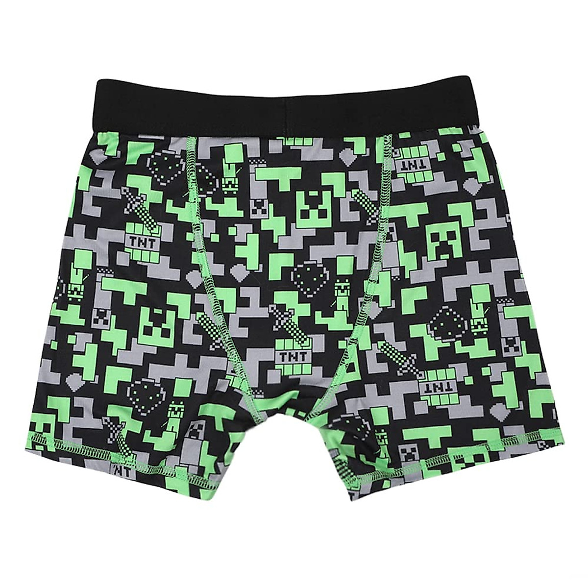 Minecraft Building Video Game 5pk Boys Boxer Briefs Set- Size 4 Black