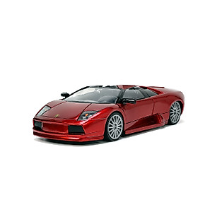 Jada Toys Hyper-Spec 1:24 Lamborghini Murcielago Roadster Die-cast Car Red, Toys for Kids and Adults