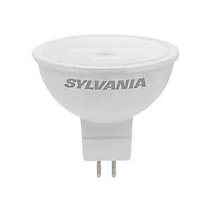 SYLVANIA MR16 LED Flood and Spot Light Bulb, 5W, 35W Equivalent, Non-Dimmable, 350 Lumens, 3000K, White - 3 Pack (79129)