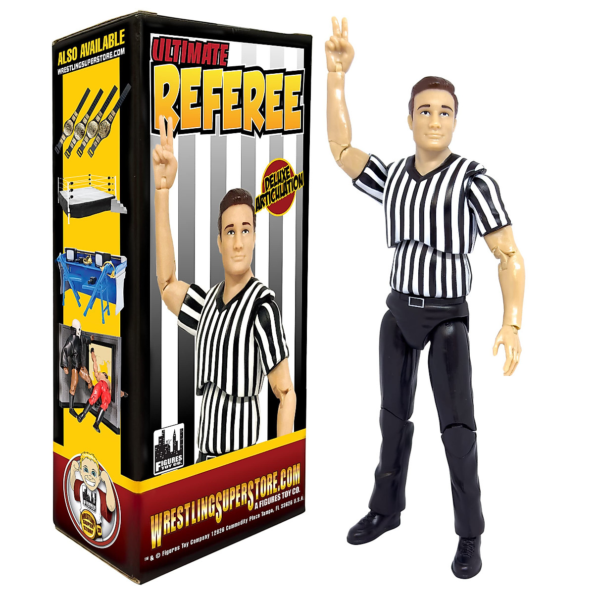Ultimate Referee with Deluxe Articulation for Wrestling Action Figures