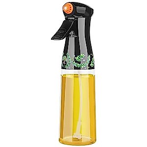 Honbuty Olive Oil Sprayer for Cooking - 200ml Glass Oil Dispenser Bottle Spray Mister - Refillable Food Grade Oil Vinegar Spritzer Sprayer Bottles for Kitchen, Air Fryer, Salad, Baking, Grilling