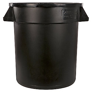 Carlisle FoodService Products 34101003 Round Waste Container, 10 gal, Black