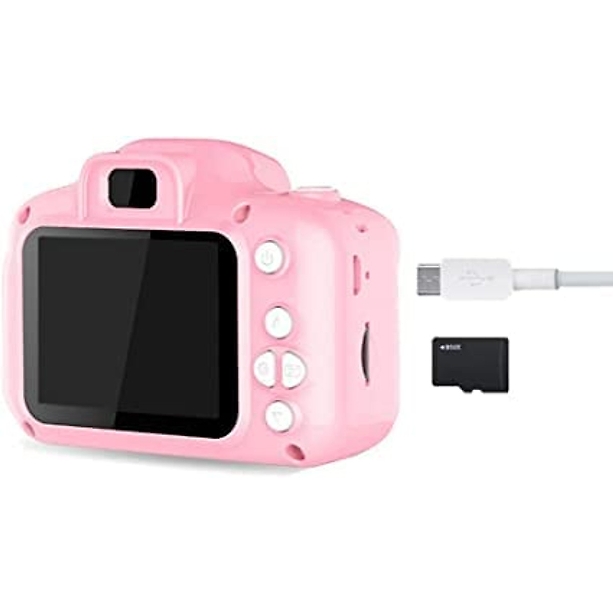 Pink Children's Toy Digital Camera 1080P Children's Video Recording Support 32G Memory Card