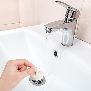 GORGECRAFT 6PCS Drain Stopper Tub Stopper Set Rubber Sink Stopper Drain Plug with Pull Ring for Bathtub Kitchen Bathroom and Laundry Sink Drain Cover Kit in 6 Different Sizes (White)