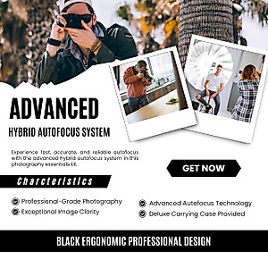 Sony Alpha 7 IV Full Frame Mirrorless Camera with 28-70mm Lens + Deluxe Carrying Case + Cleaning Cloth + Sandisk 128GB SD Card- Sony Zoom Lens 4K 60p Video Professional Accessory Kit