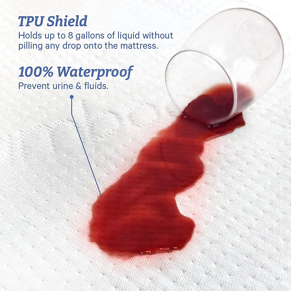 100% Waterproof Mattress Protector California King - Luxury Soft Bamboo Viscose Mattress Protector - Ultra Leak-Proof Mattress Cover - Hypoallergenic, Breathable, Crinkle Free Noiseless Mattress Cover