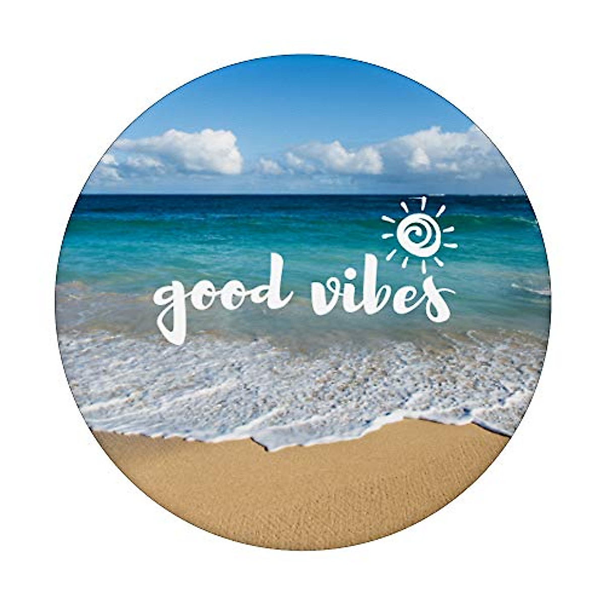 Good Vibes Ocean Themed PopSockets PopGrip: Swappable Grip for Phones & Tablets