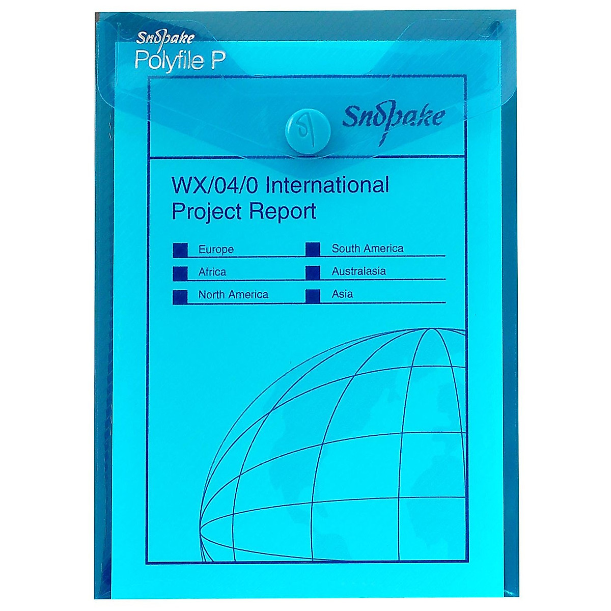 Snopake A7 Polyfile P Portrait Popper Wallet with Press Stud Closure [Pack of 5] Electra Assorted [13300]