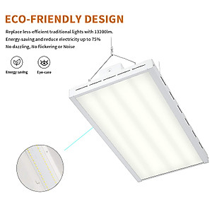 FAITHSAIL 165W Linear LED High Bay Shop Light 2FT, 22000LM, 5000K, Industrial LED Warehouse Lighting, 2 Foot Indoor Aisle Area Workshop Garage Highbay LED Lights, 4 Lamp Fluorescent Equivalent