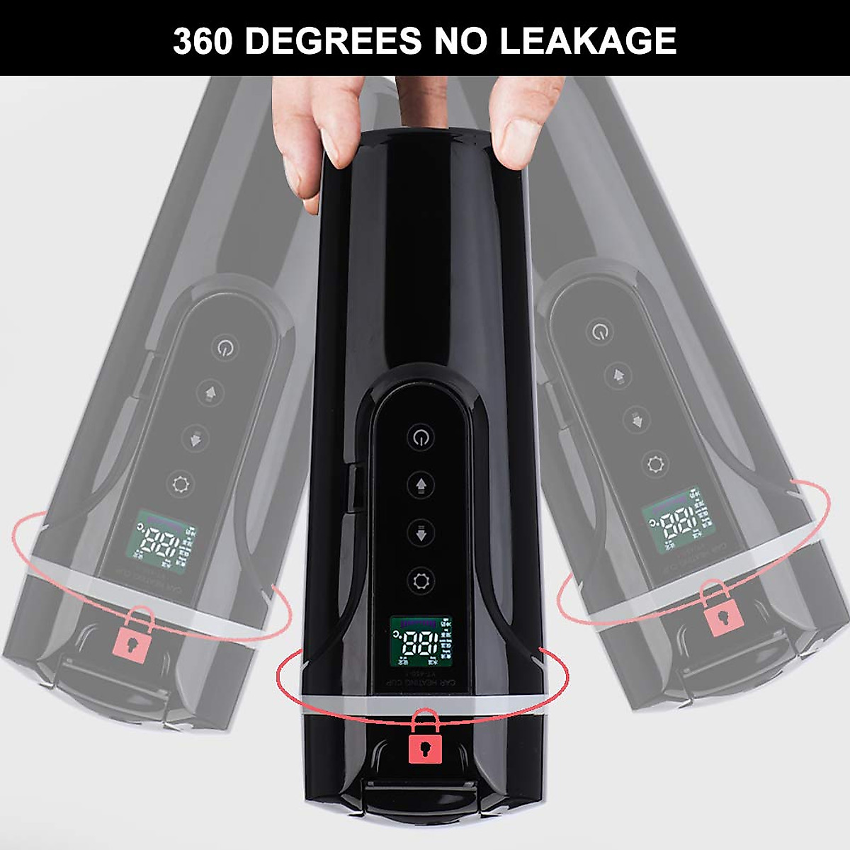 TOPINCN Electric Kettle Lighter Car Home Cup Cigarette Lighter 12V Stainless Steel Water Cup 304 Heating Cigarette Lighter Voltage Kettle Water Boiler for Black Mug Car Home Dual Use