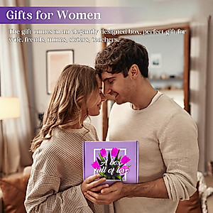 Mollywatr Birthday Gifts for Women, Women Gifts Set | Gift Basket, Friendship Gifts Box for Girlfriend Wife Mom Her Best Friend Sisters Teacher - Valentines Day Mothers Day Christmas Gifts (Purple)