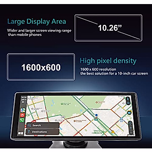 Coral RX10 Newest 10.26-inch Wireless Carplay/AirPlay & Android Auto/Cast Navigation Infotainment Car Stereo, Supporting Bluetooth, AUX, FM Transmitter & All Cars Trucks (RX10)