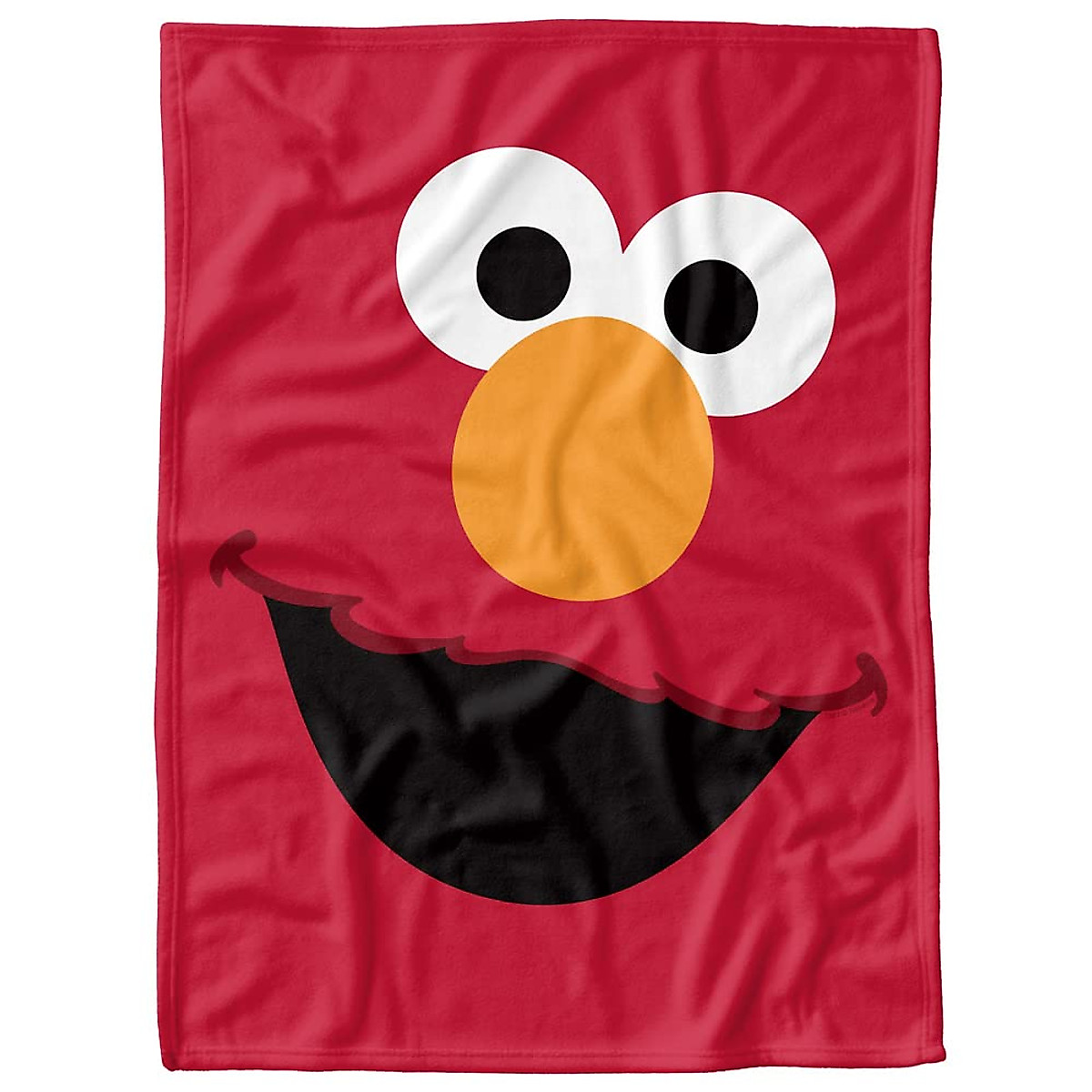 LOGOVISION Sesame Street Lightweight Baby Blanket, 30"X40", Elmo Face Unisex for Infants Girls & Boys
