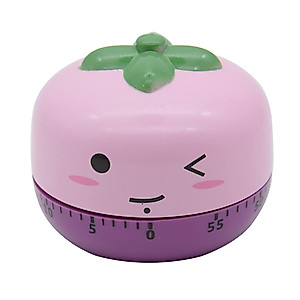 Hoshen Kitchen Food Cooking Mechanical Timer, Time Reminder, Manual Timer, Fruit and Vegetable Shape，Tomato