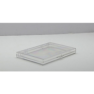 Clear Hinged Plastic Box 6" L x 4" W x 1/2" H - 4 Pieces Per Pack