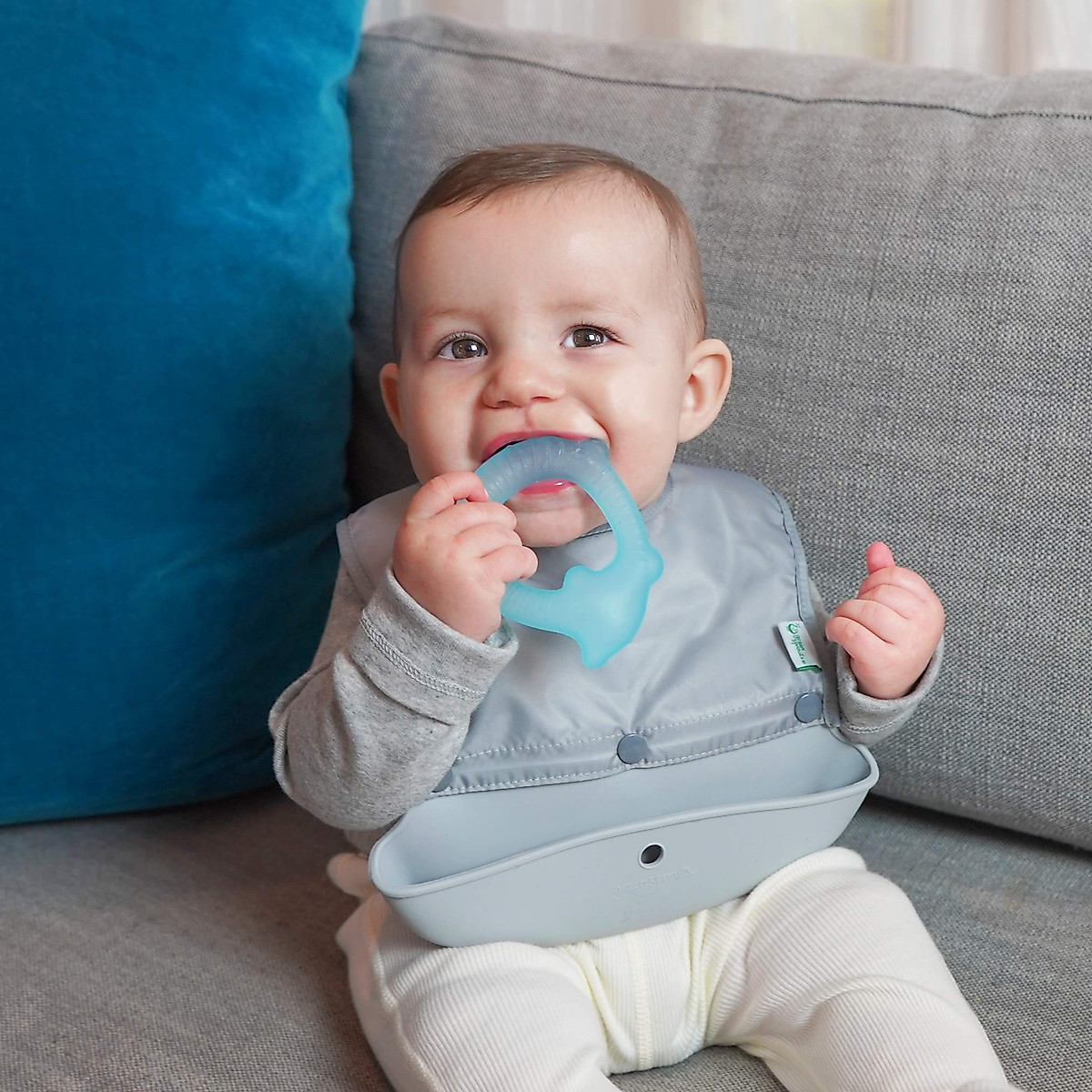 Cool Nature Teether (2 Pack)-Yellow/Aqua Set