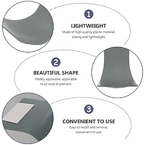 KALLORY 1Pc Water Tray Wall Mounted Mug Rack soap Dispenser drip Catcher soap Catcher Tray for Liquid soap Automatic Wall Mount Soap Dispenser Hand soap Touchless Lotion soap Dish Plastic