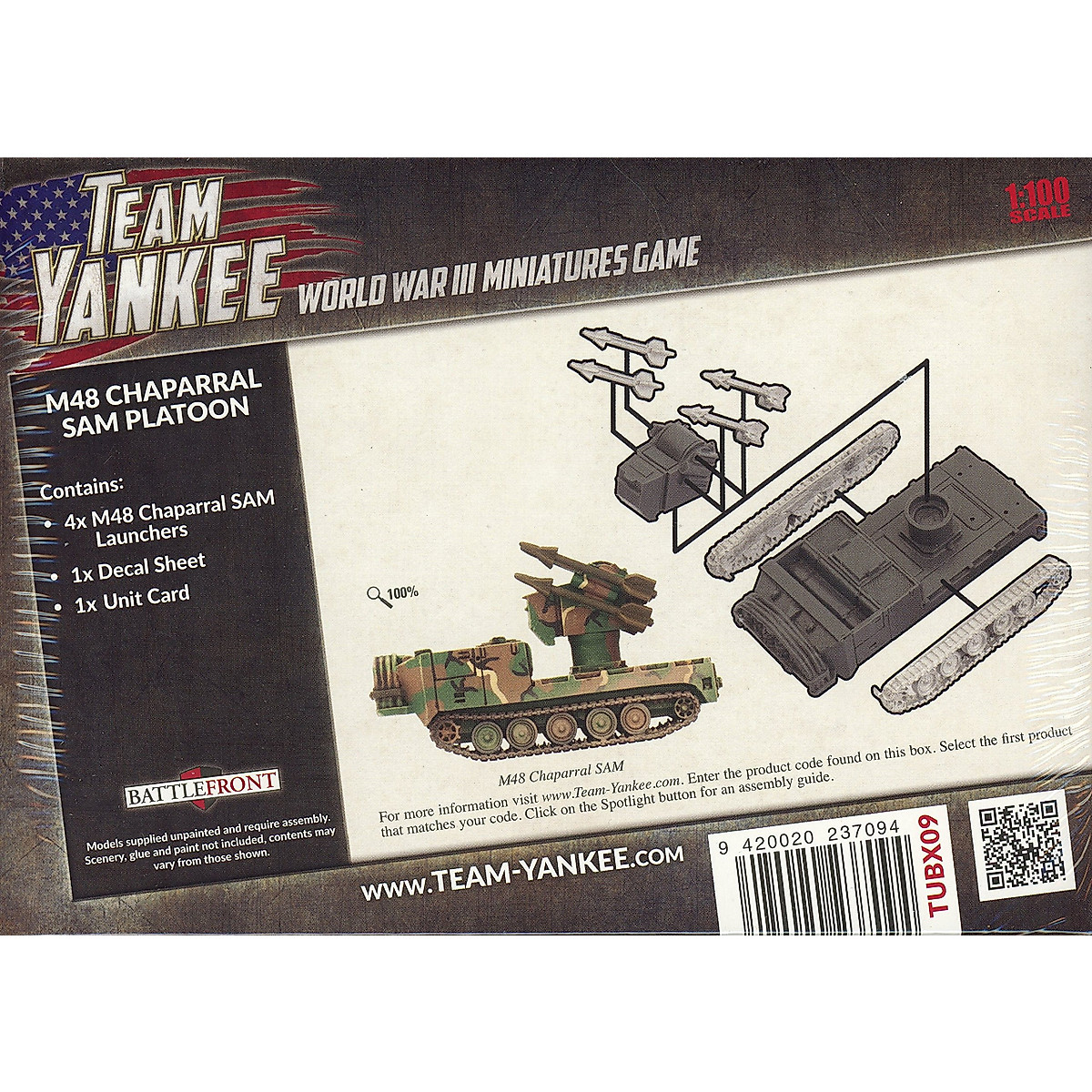 Team Yankee: M48 Chaparral Sam Platoon - TUBX09