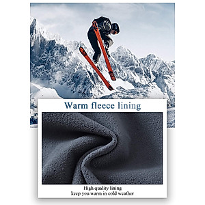 Gopune Women's Waterproof Windproof Outdoor Hiking Snow Ski Insulated Pants (Black,S)