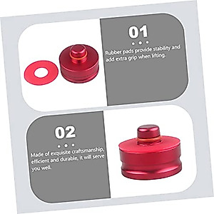 FAVOMOTO 1 Set Jack Pad Heavy Duty Jack Cars Cars Auto Tools Jack Block Car Jacking Pads Jack Support Block Jack Support Adapter Pom Jack Pad Pom Jack Block Jack up Lifting Red Car Jacks