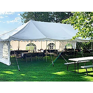 Quictent 20x40 Fire Retardant Pole Party Tents Heavy Duty PVC Vinly Pole Tent Wedding Party Canopy with Carry Bags
