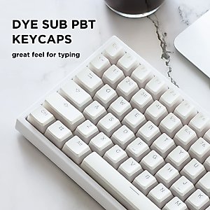 YUNZII KC84 84 Keys Hot Swappable Wired Mechanical Keyboard with PBT Dye-subbed Keycaps, Programmable, RGB,NKRO,Type-C Cable for Win/Mac/Gaming/Typist (Gateron Yellow Switch, Pudding)