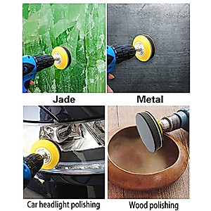 60pcs 5 Inch Sanding Discs Hook & Loop 320 600 800 1200 1500 2000 Grit Orbital Sandpaper with Tack Cloth, Silicon Carbide Round Flocking Sandpaper (NO Holes -60PCS)