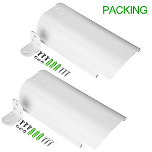 Uogw Sun Rain Shade Cover for Blink XT, XT2,All-New Blink Outdoor,Arlo, Arlo Pro, Arlo Pro 2, Arlo Ultra, Protective Roof for Outdoor Security Cameras, Aluminum Alloy Material (2 Pack,White)