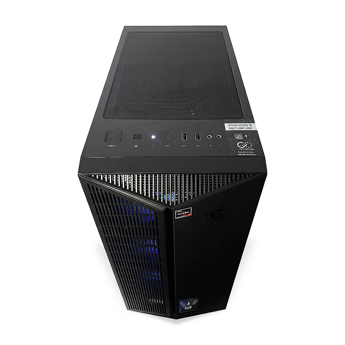 NSX GAMING Desktop Pc AMD Ryzen 7 5700X, RTX 3060 Ventus 2X, 1TB NVME SSD, 16GB DDR4 RAM 3600 RGB, 650W Bronze PSU, 240mm Watercooling, Wi-Fi, Windows 11 Home 64, Keyboard and Mouse Gamer